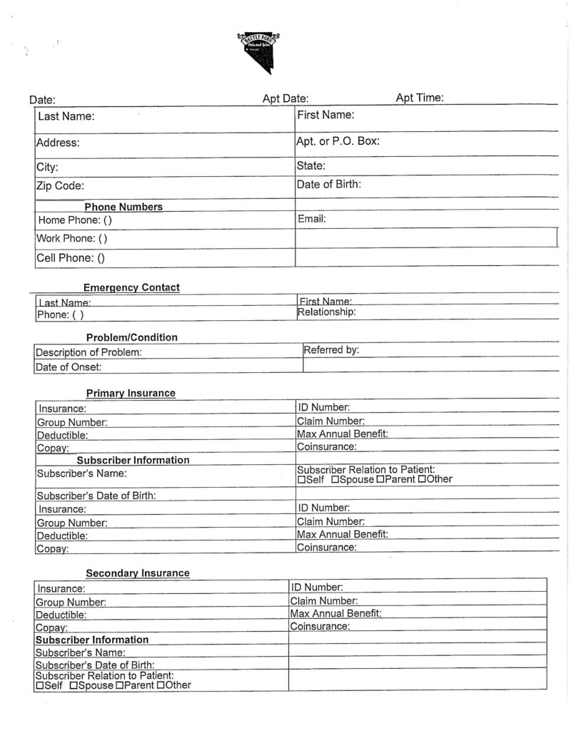Patient Forms - Battle Born Pain and Spine
